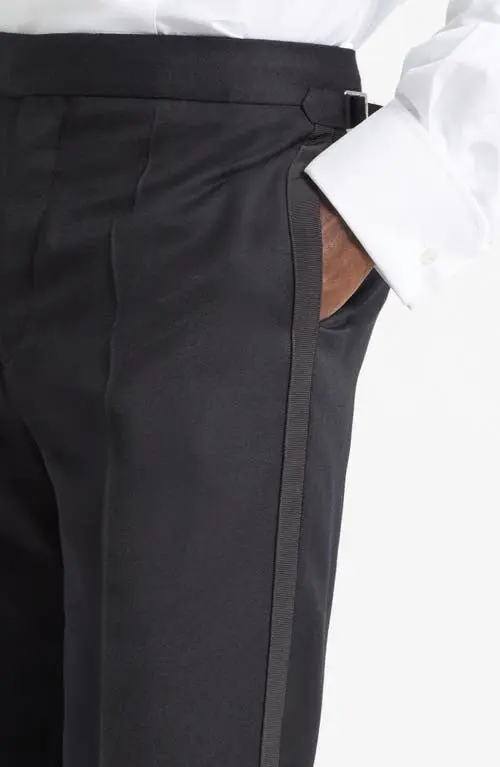 JW Anderson Pleated Wool Tuxedo Pants