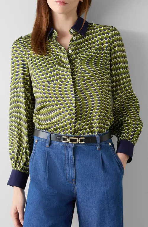 LK BENNETT Henri Printed Shirt