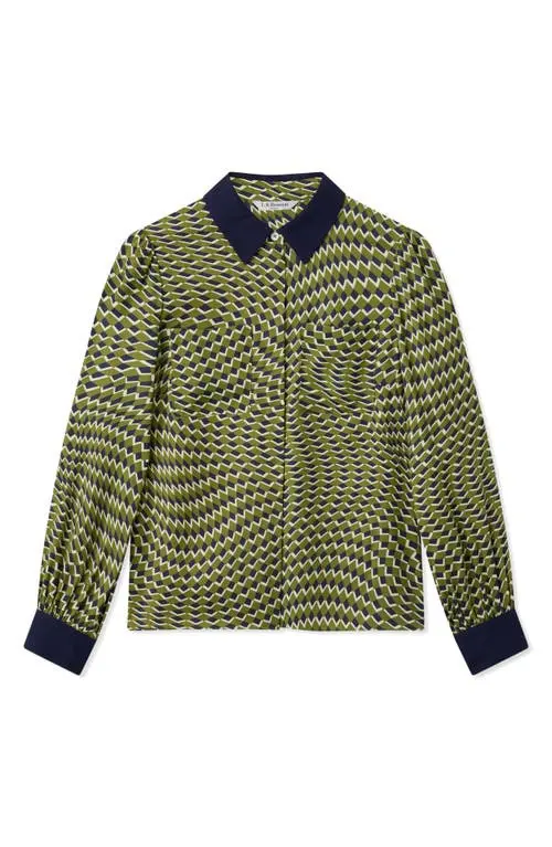 LK BENNETT Henri Printed Shirt