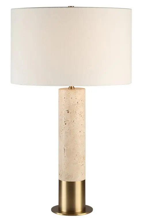 RENWIL Amadora Travertine Table Lamp