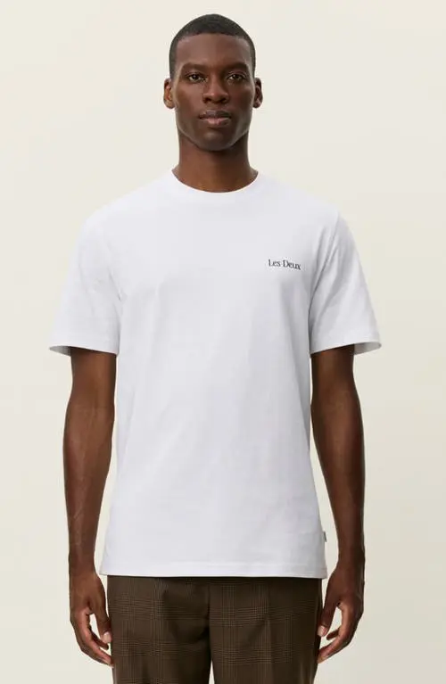 LES DEUX Brady Flower Market Organic Cotton Graphic T-shirt
