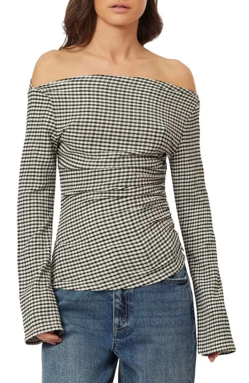 Scotch & Soda Gingham Seersucker Top