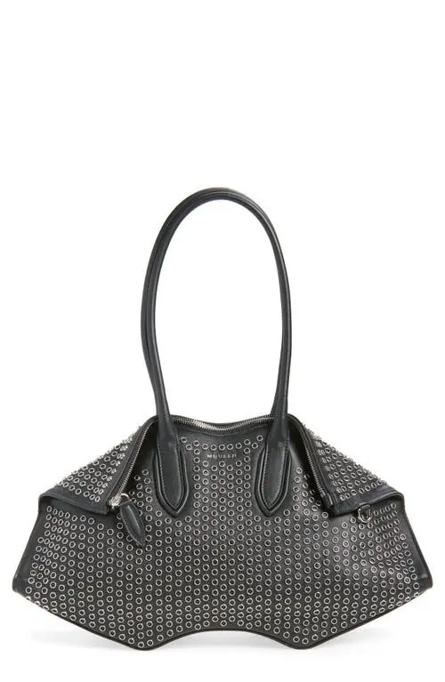 Alexander McQueen Manta Grommet Leather Handbag