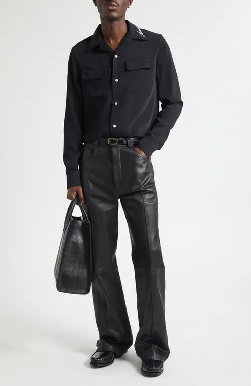 Amiri Rounded Flap Pocket Button-up Shirt