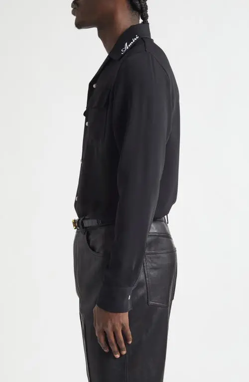 Amiri Rounded Flap Pocket Button-up Shirt