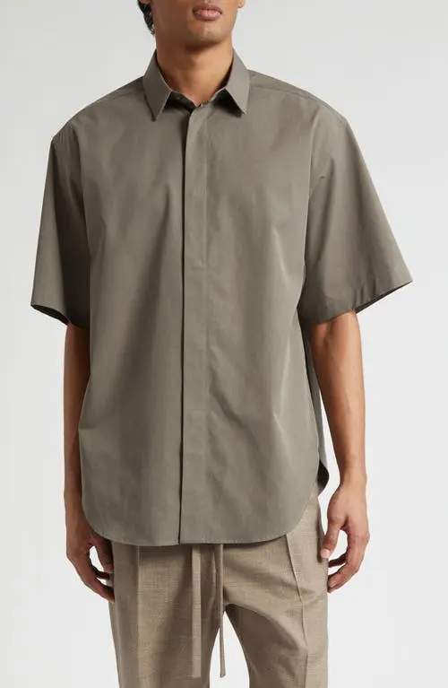 Fear Of God Classic Short Sleeve Button-up Shirt - Willow Willow