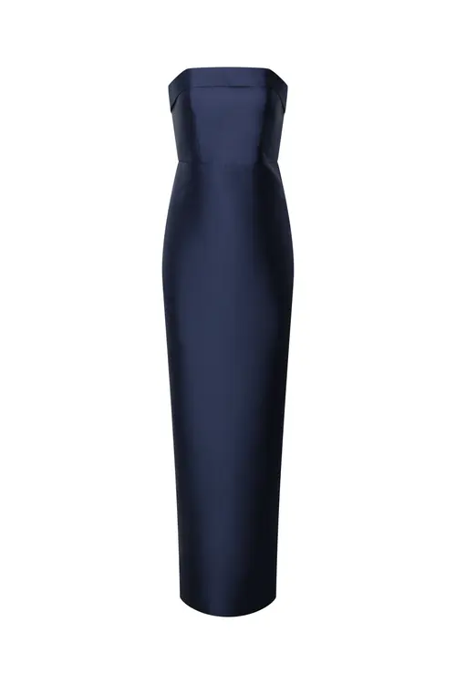 Theia Gaia Strapless Column Gown