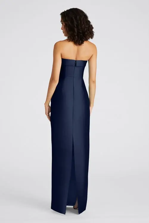 Theia Gaia Strapless Column Gown