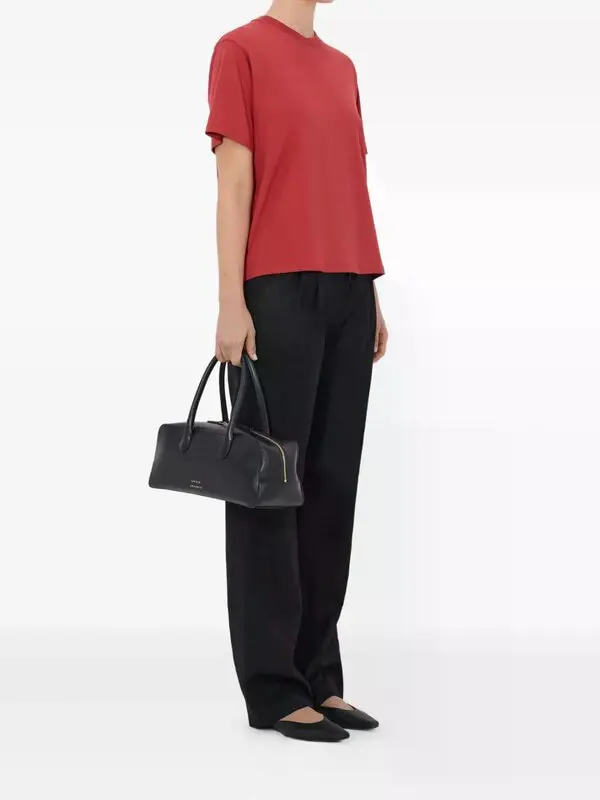 Loulou De Saison Embroidered Logo Crew-neck T-shirt - Red