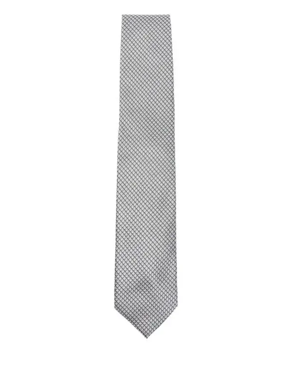TOM FORD Patterned Neck Tie - Grey