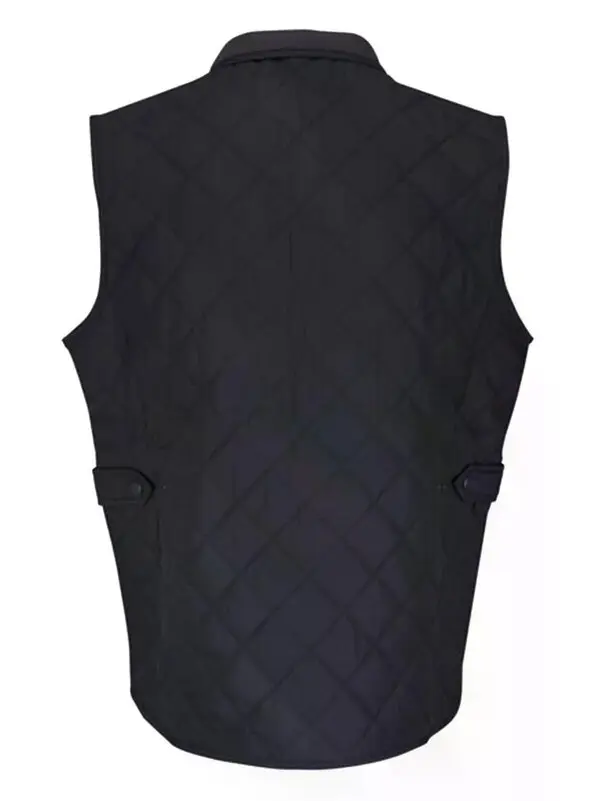 Peter Millar Quilted Zip-up Gilet - Black