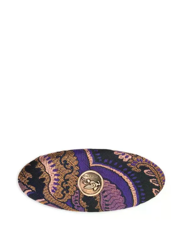 Etro Paisley Hair Clip - Black