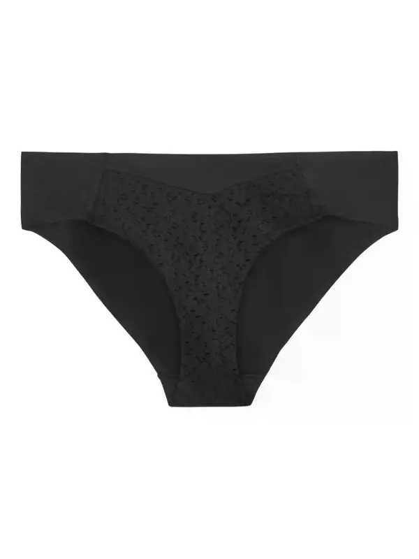 Chantelle Norah Lace-panelled Briefs - Black
