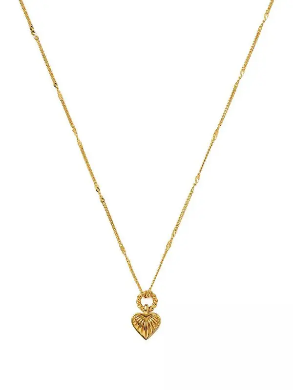 MISSOMA Ridge Heart Pendant Necklace - Gold