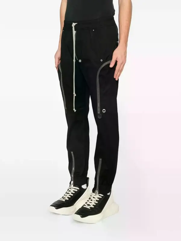 Rick Owens Temple Bauhaus Zip-detail Trousers - Black