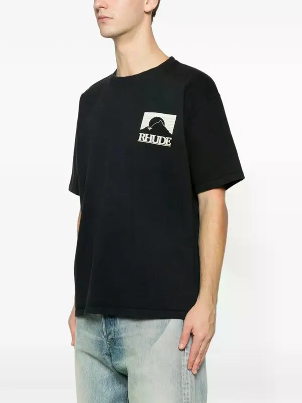 Rhude Graphic Crew-neck T-shirt - Black