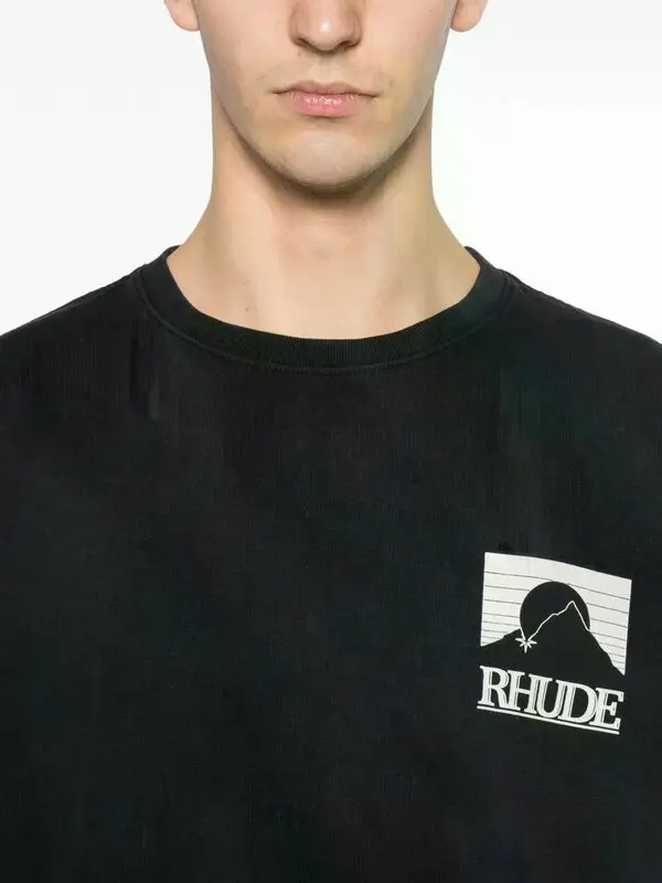 Rhude Graphic Crew-neck T-shirt - Black