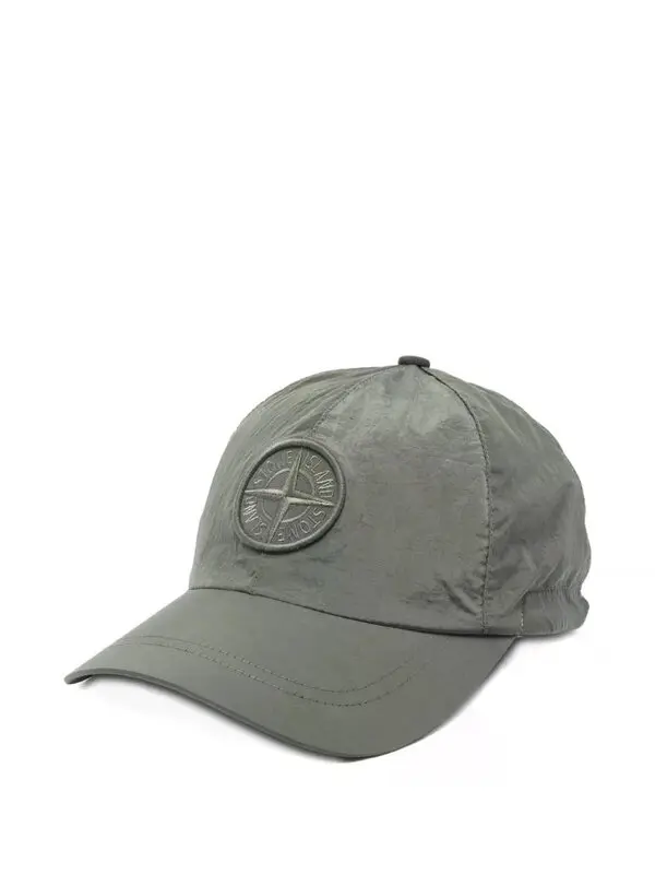 Stone Island Logo Baseball Cap - Green