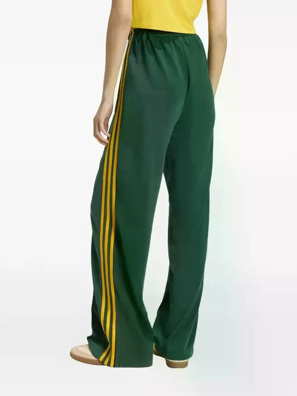 Adidas Loose Fit Stripe Track Pants - Green