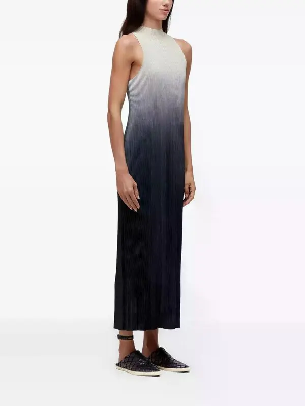 OSKLEN Plissé Degradé Midi Dress