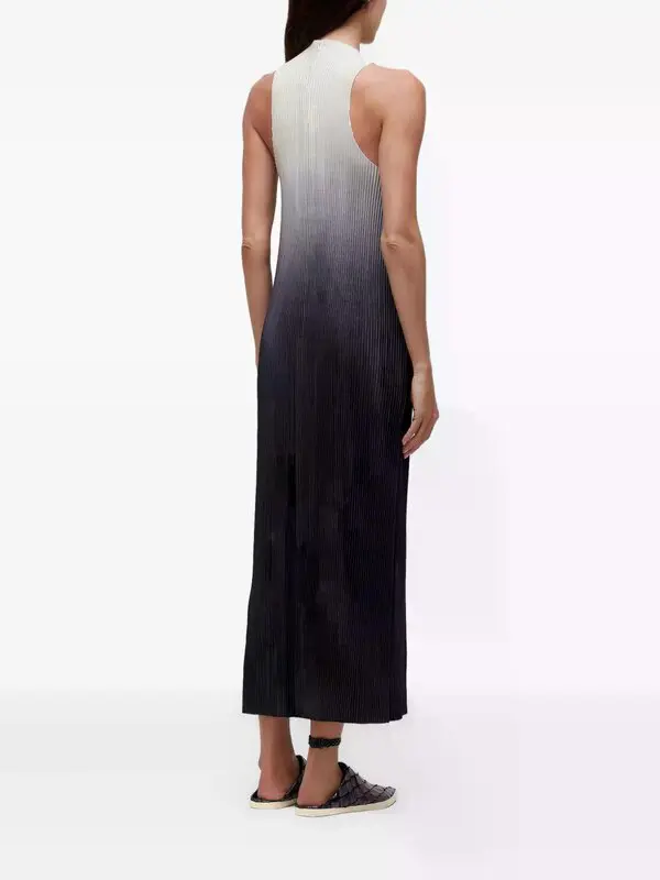 OSKLEN Plissé Degradé Midi Dress
