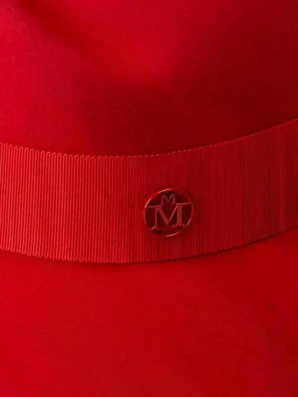 MAISON MICHEL Virginie Fedora Hat - Red
