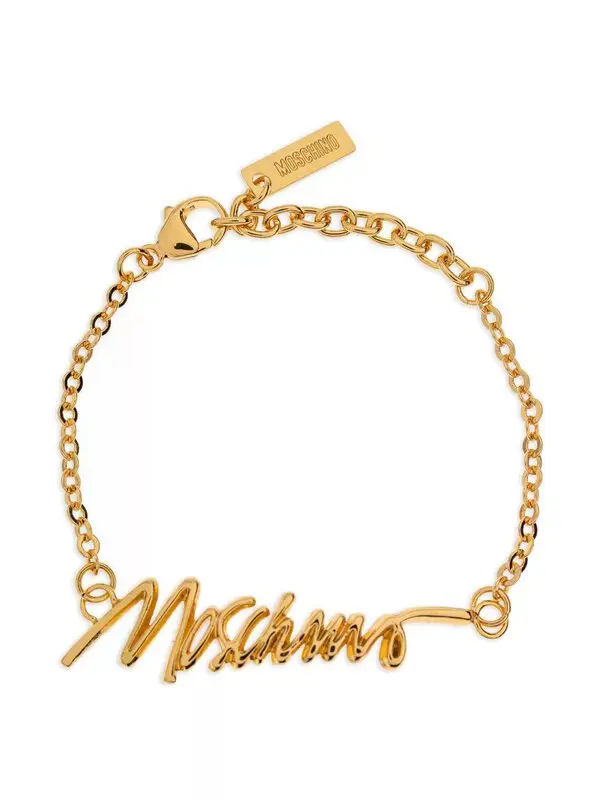 Moschino Logo Charm Bracelet - Gold