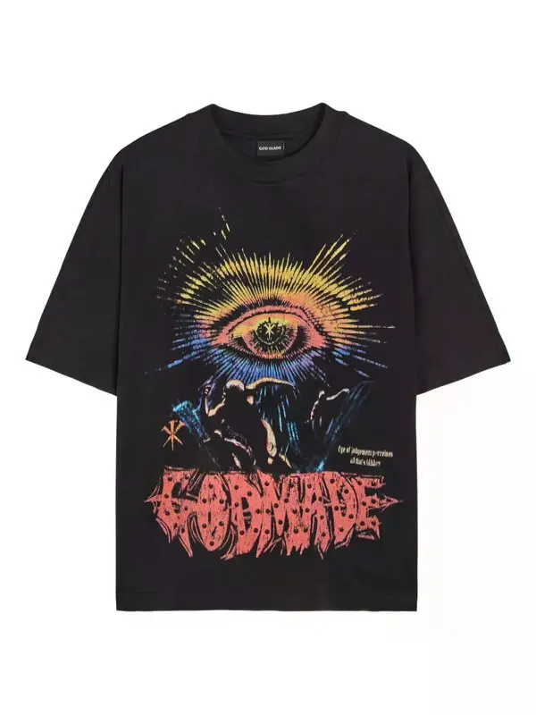 GODMADE Disturbance Eye-print T-shirt - Black
