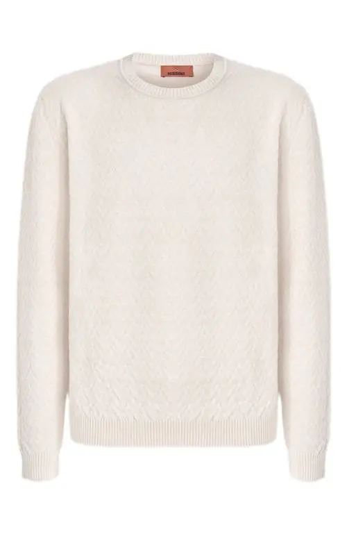 Missoni Crew-neck Pullover With Chevron Pattern