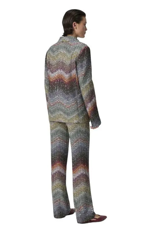 Missoni Double-breasted Blazer In Sequined Viscose Lam - Multicoloured