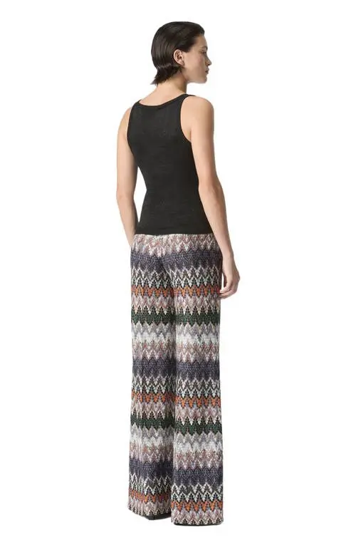 Missoni Tank Top In Viscose Lam - Black