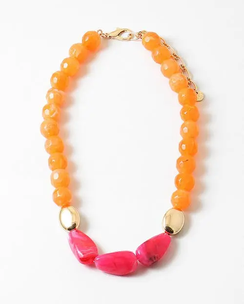 ERIN MCDERMOTT JEWELRY Charleston Sunset Necklace - Orange