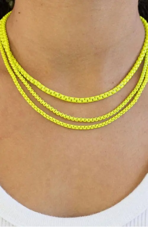 ERIN MCDERMOTT JEWELRY Triple Strand Neon Necklace