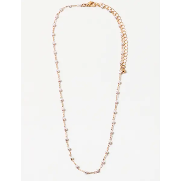 ERIN MCDERMOTT JEWELRY Pearl & Chain Necklace - Gold