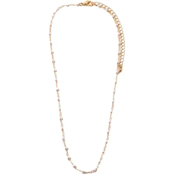 ERIN MCDERMOTT JEWELRY Pearl & Chain Necklace - Gold