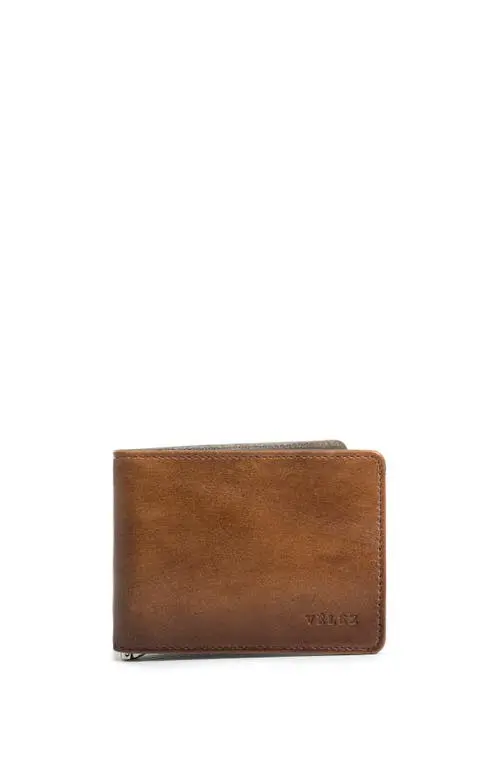 VELEZ Minimalist Leather Bifold Wallet With Rfid Blocking - Brown