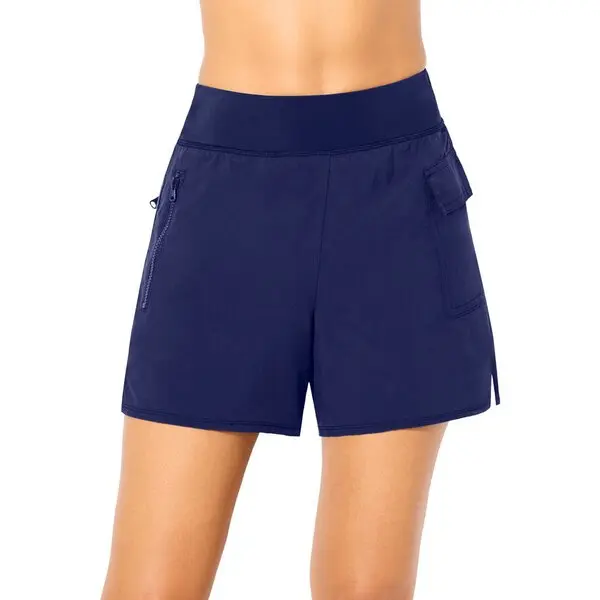 SWIMSUITS FOR ALL Quick-dry Cargo Swim Short - Navy