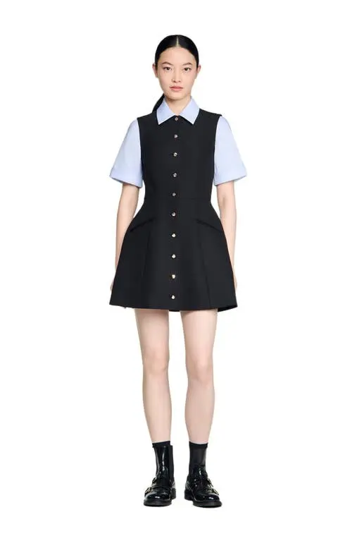 Sandro 2-in-1 Short Dress