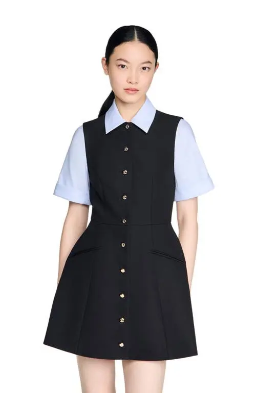 Sandro 2-in-1 Short Dress