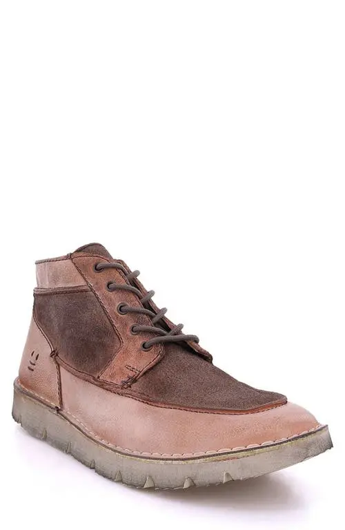 ROAN Glenn Leather And Canvas High Top Sneakers