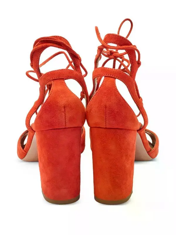 AQUAZZURA Ankle-strap Block-heel Sandals