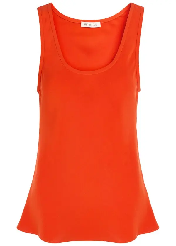 HEIRLOME Silk Tank Top - Orange