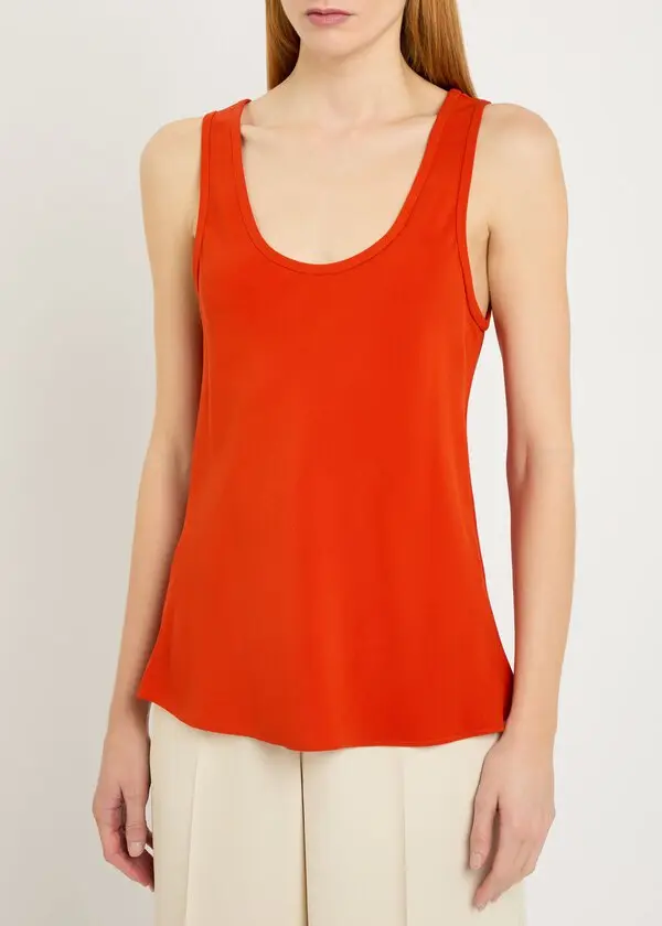 HEIRLOME Silk Tank Top - Orange