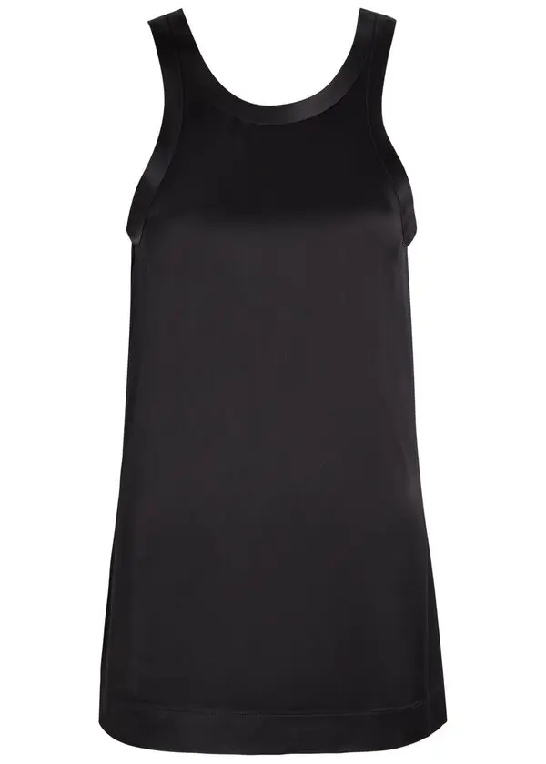 TOTEME Satin Tank Top - Black