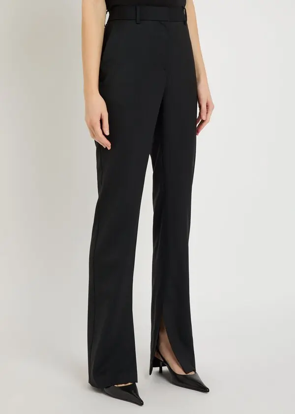 HEIRLOME Flared-leg Stretch-wool Trousers