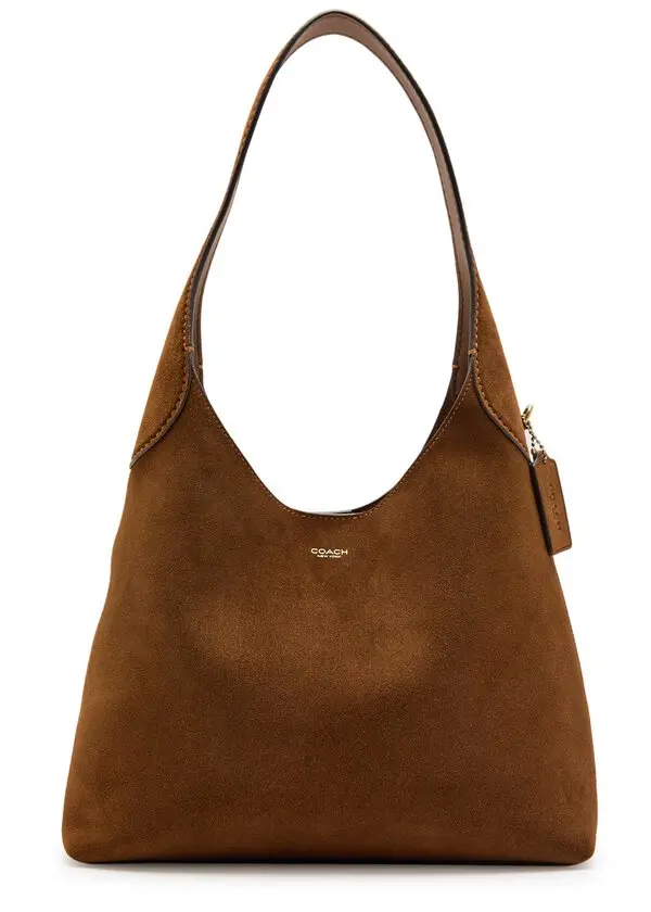 COACH Brooklyn 28 Suede Shoulder Bag - Brown
