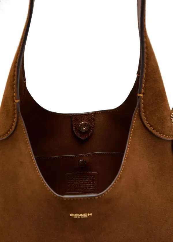 COACH Brooklyn 28 Suede Shoulder Bag - Brown