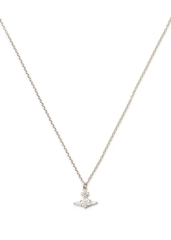 VIVIENNE WESTWOOD Ofelia Crystal-embellished Necklace - Silver