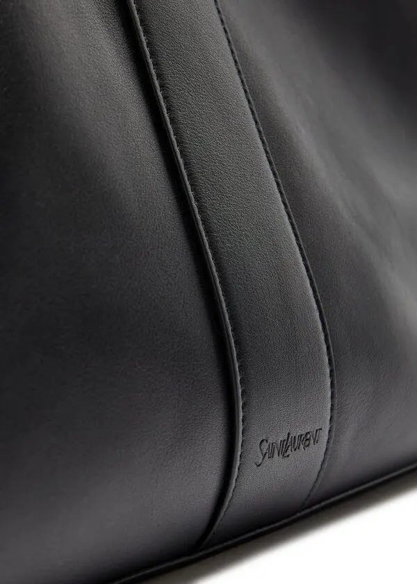 Saint Laurent Leather Tote Bag - Black