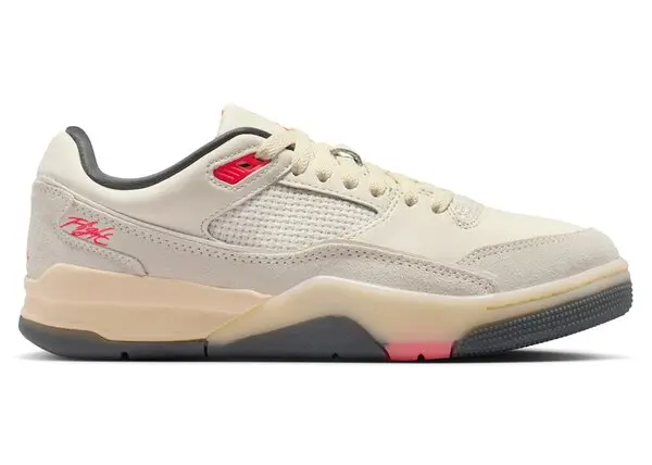 JORDAN Flight Court Infrared Sneakers - Pale Ivory/muslin/anthracite